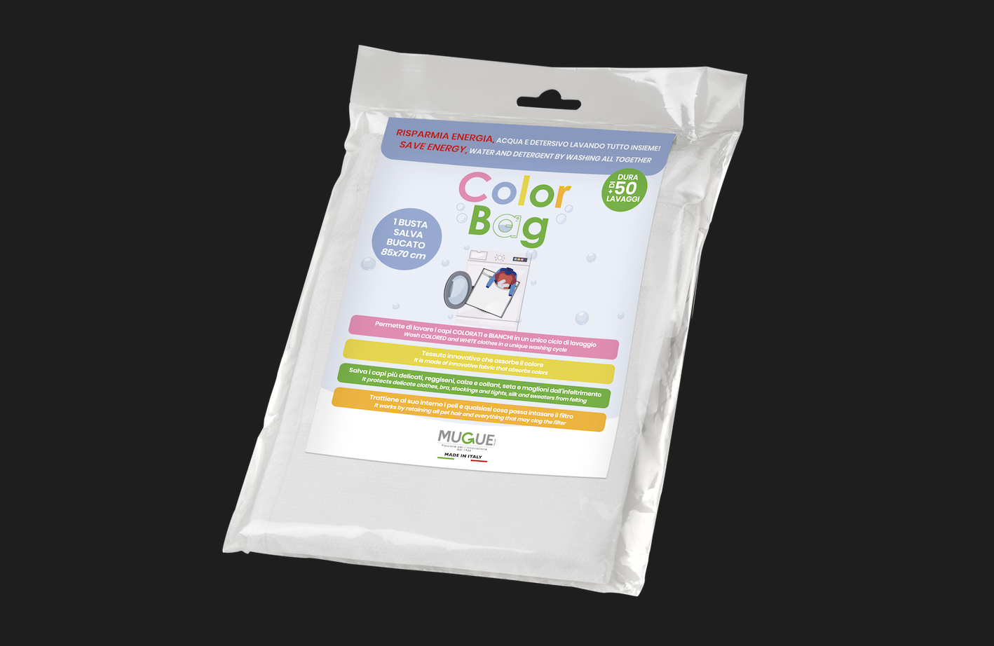 La Color Bag di Mugue facilita il lavaggio dei capi colorati e bianchi ...