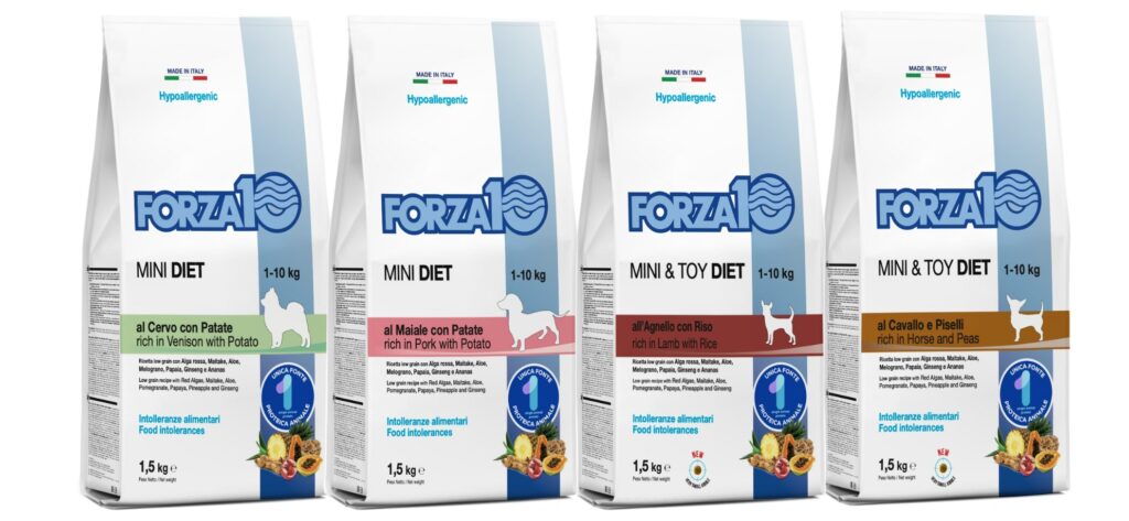 Forza10 amplia la gamma Diet con nuove formule per cani mini e toy