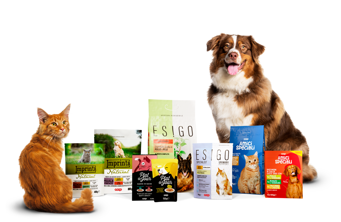 Coop presenta nuove nuove linee per l’alimentazione di cani e gatti