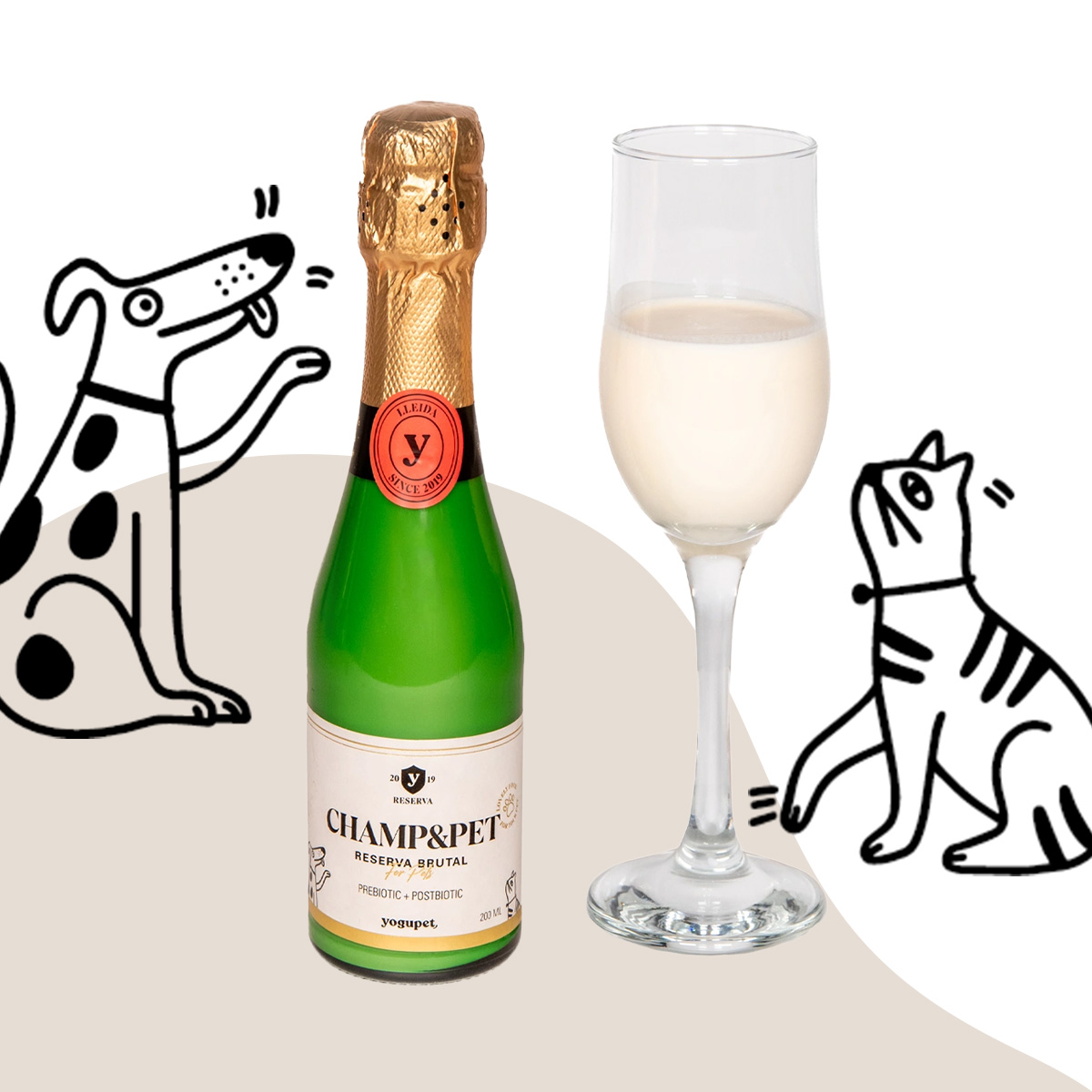 Da Farm Company il kefir di capra per cani e gatti in bottiglia di ...
